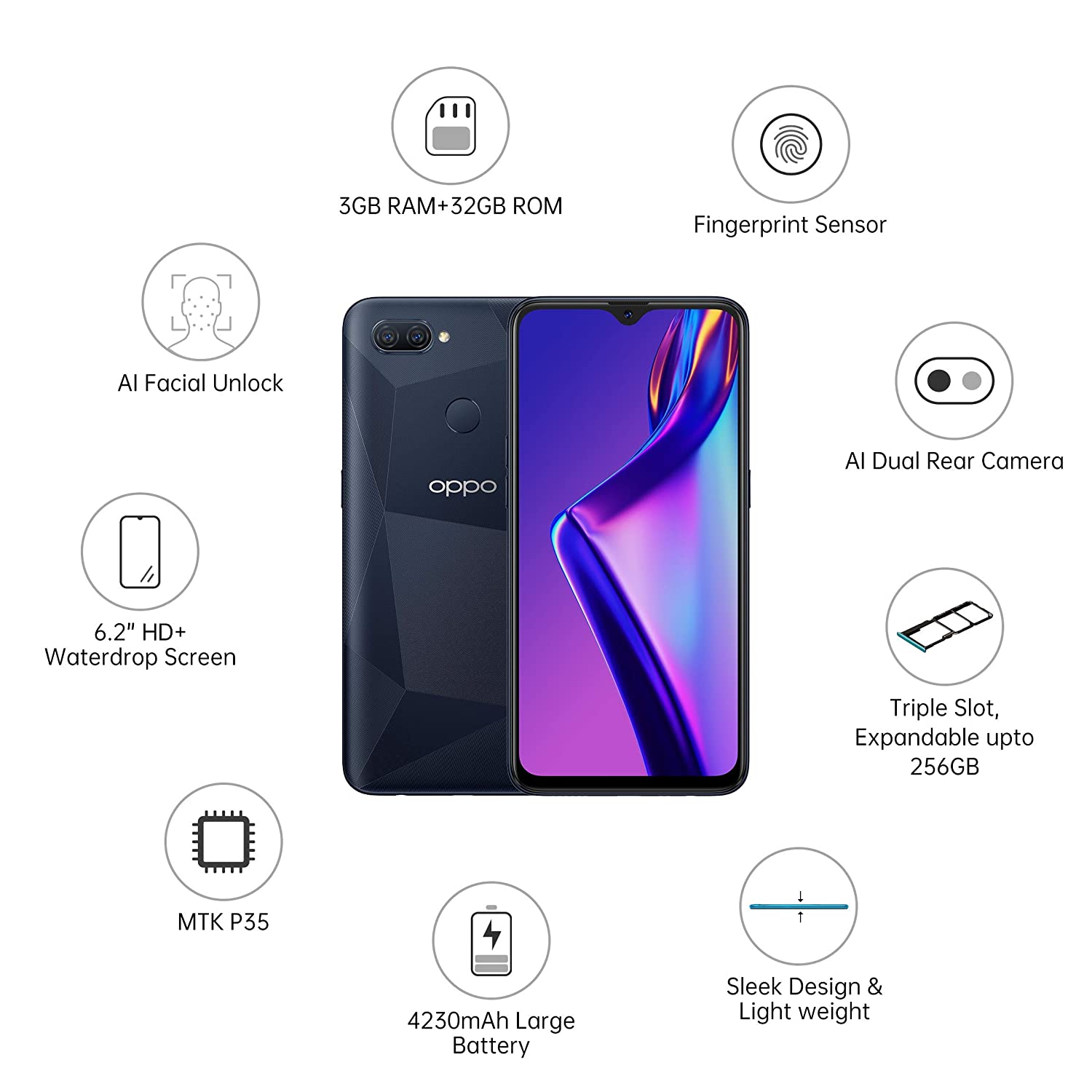 E-Shop: Oppo A 12 Smartphone