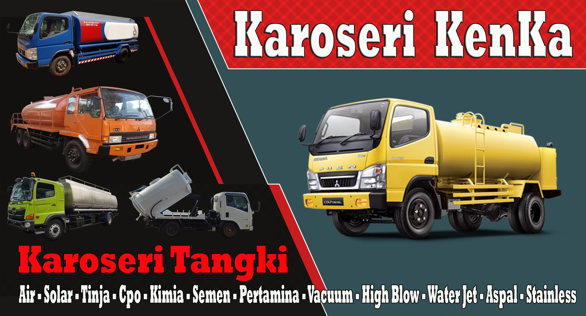 Karoseri Mobil dan Truck Tangki KenKa >> 0813-3354-7770