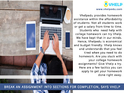 Require help with college homework? Try Vhelp.