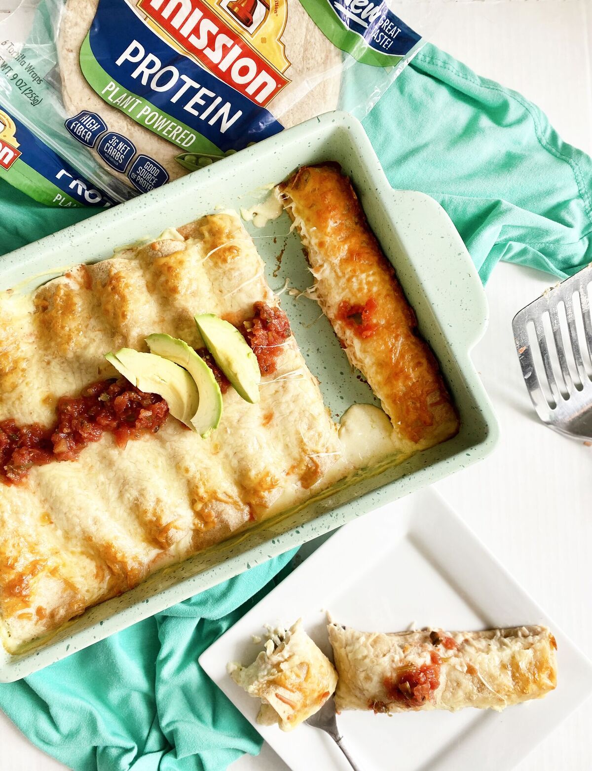 Fiesta Cream Cheese Chicken Enchiladas | Ally's Sweet & Savory Eats