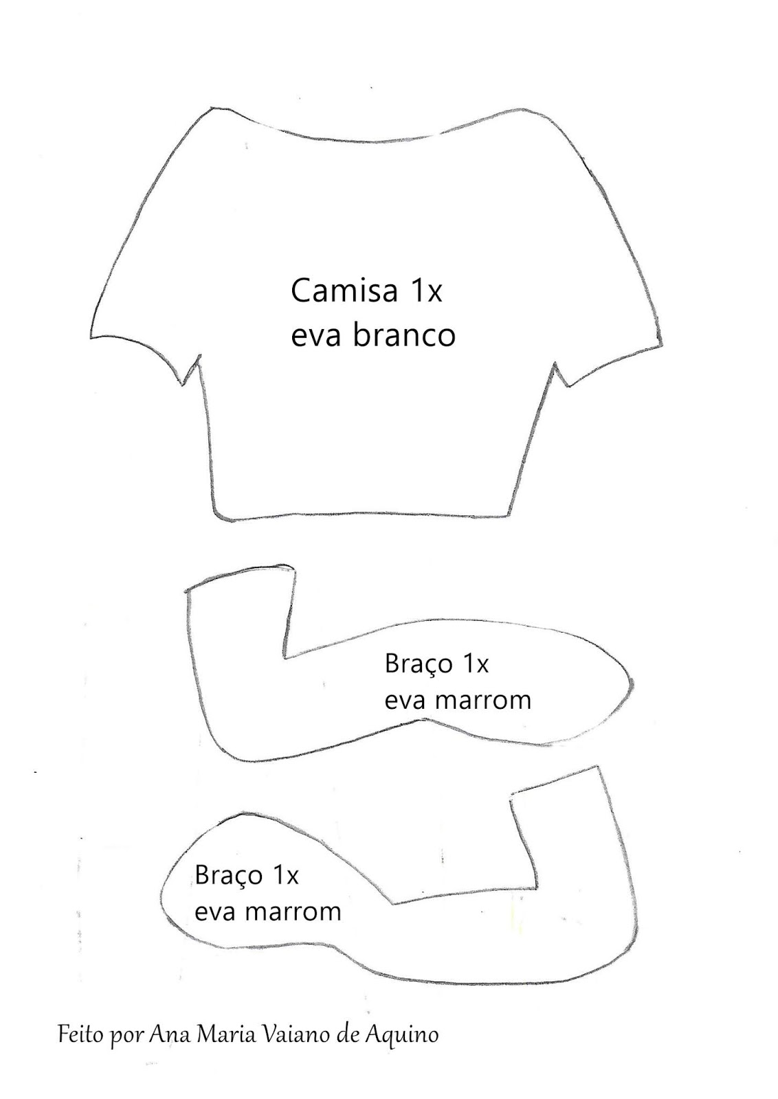 Eu Amo Artesanato: Bonecos de Eva com Moldes e Passo a Passo