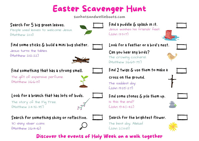 Sun Hats & Wellie Boots: Holy Week Scavenger Hunt - Explore the Easter ...