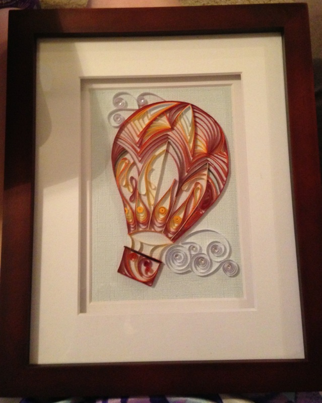 Land of the Crafty, Home of the Bored: Hot Air Balloon Paper Quilling