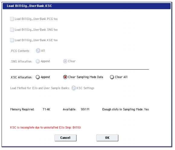 The Kronos Blog: Loading _UserBank KSC and PCG Files