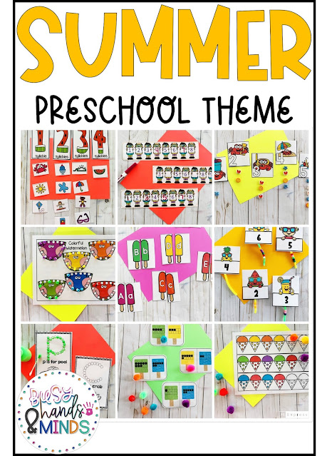 Summer Preschool Theme | Busy Hands and Minds
