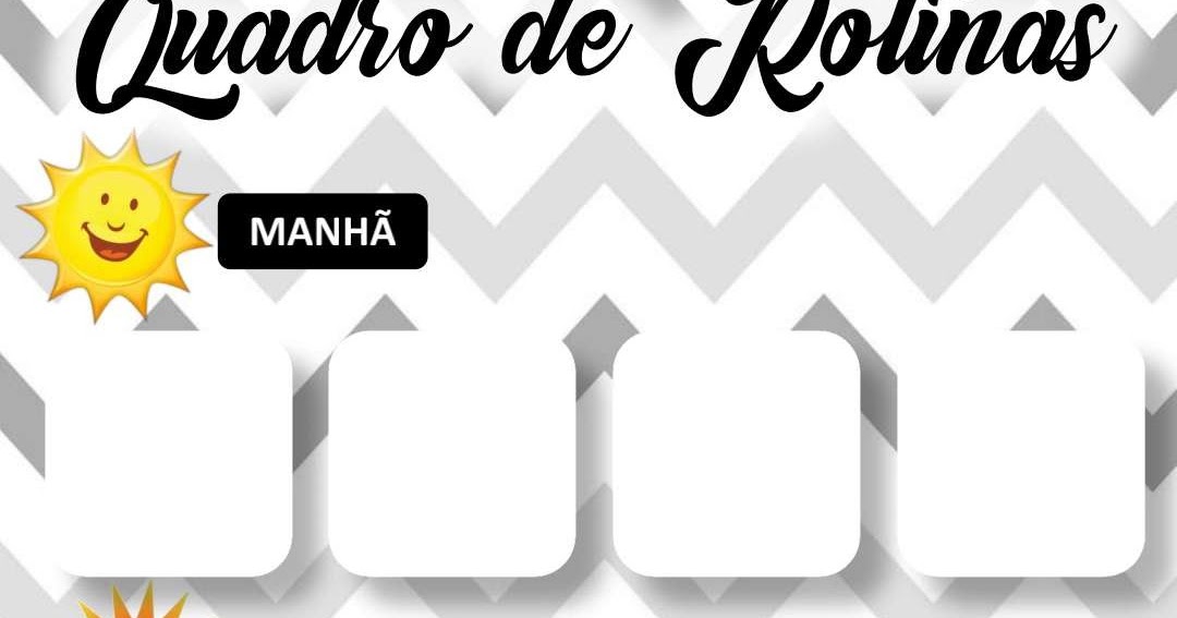 Quadro de rotina Quadro de rotina... ~ Atividade para imprimir