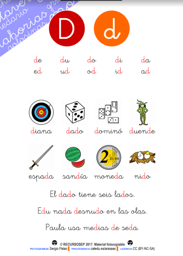 El blog de la profe Aroa: APRENDEMOS LA LETRA D