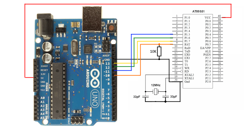DQSoft: Microcontrolador 8051: Gravando um Firmware no AT89S51 (e o ...