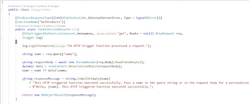 Swagger Ui For Azure Function V2 And V3 Apis