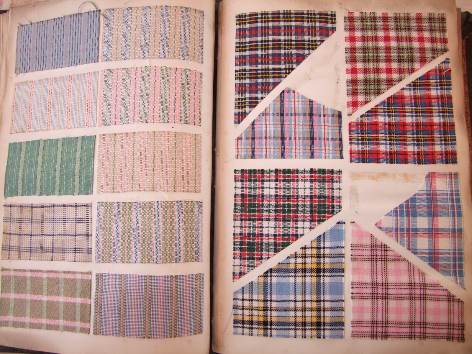 Vintage Textile Sample Books: Book 1