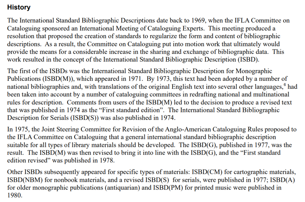 International Standard Bibliographic Description (ISBD) - Library & Information Science ...