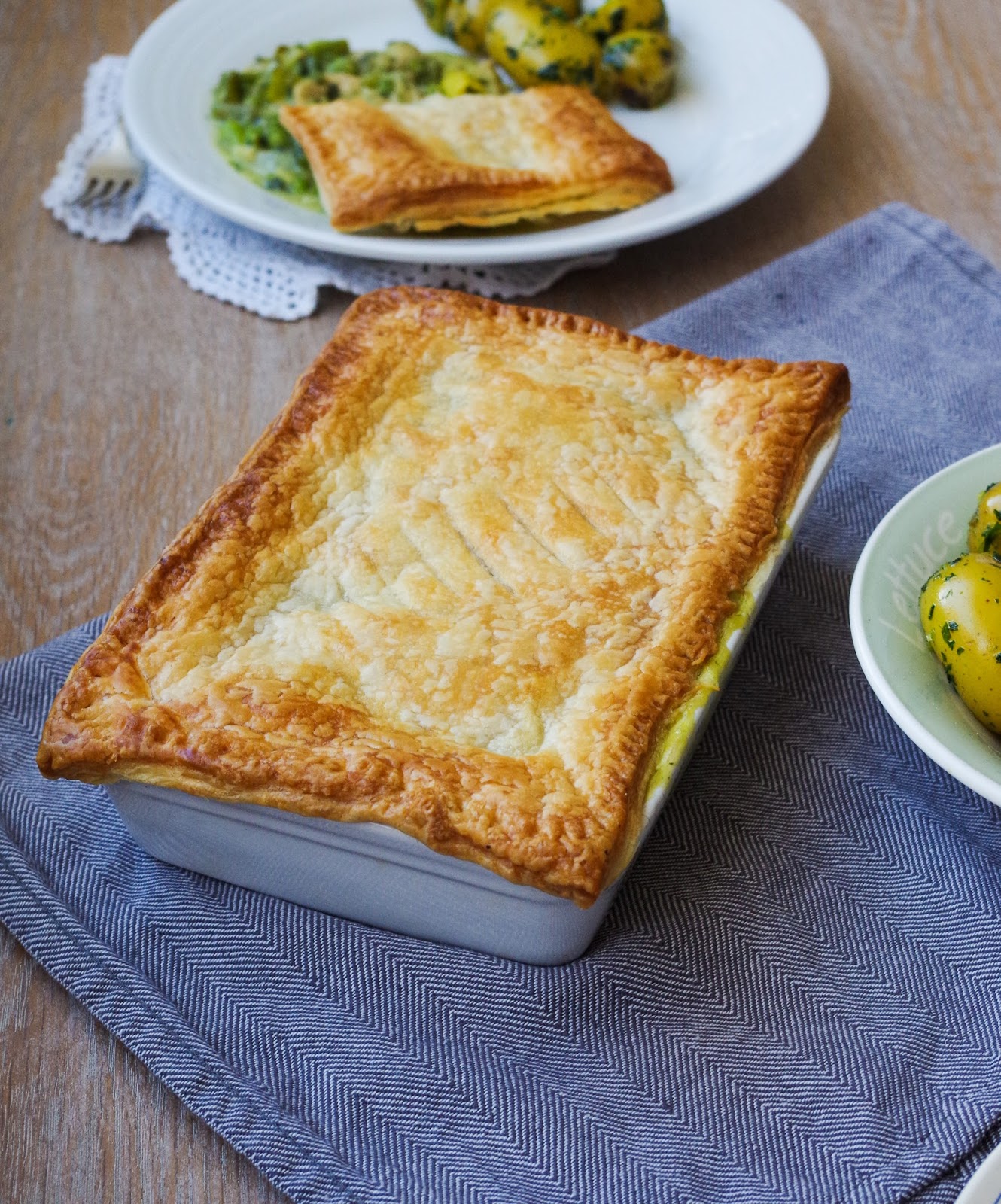 Wild Garlic & Spring Veg Pot Pie |Euphoric Vegan