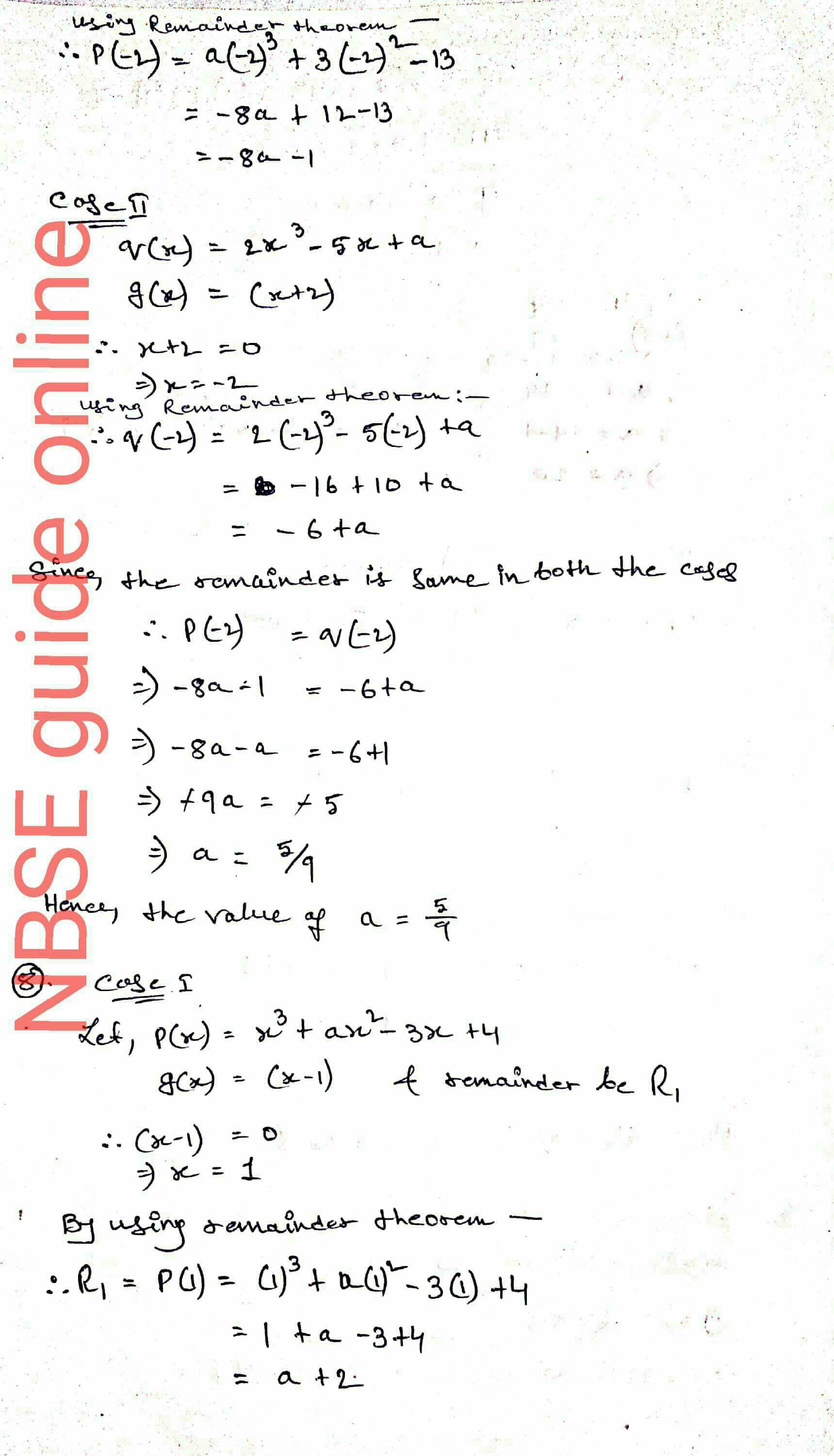 Class-9 : Maths - Chapter : 2. Polynomials. (Ex-2.1, Ex-2.3, Ex-2.3, Ex ...