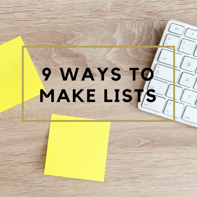 The Challenge Book: 9 Ways To Make Lists