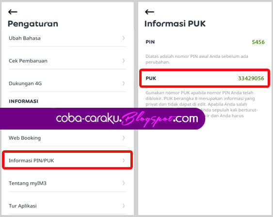 Cara Mengetahui Kode PUK Kartu SIM Semua Operator | Coba Caraku