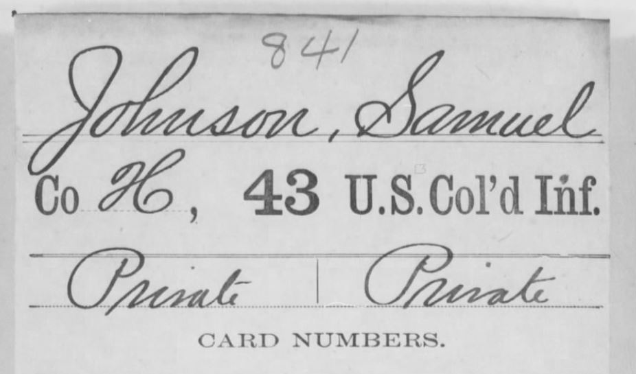 Random Thoughts on History: Pvt. Samuel Johnson's Unusual Death