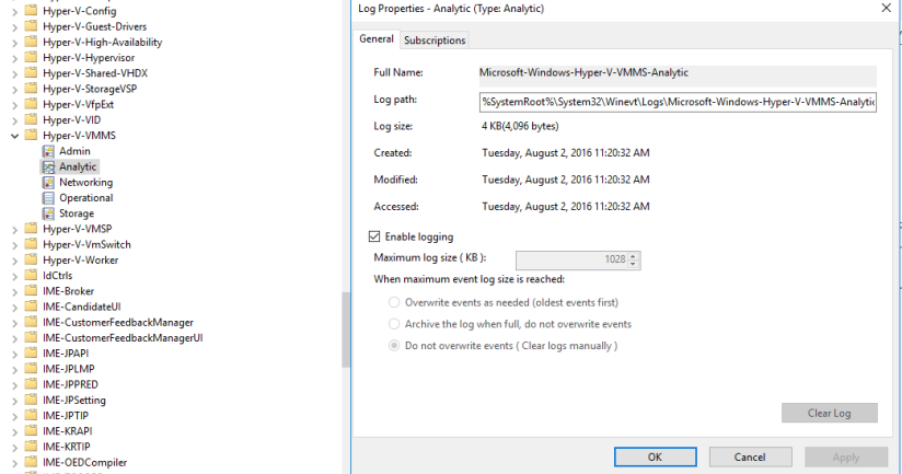 Windows Virtualization Blogs : Event Tracing for Windows (ETW) &.ETL traces