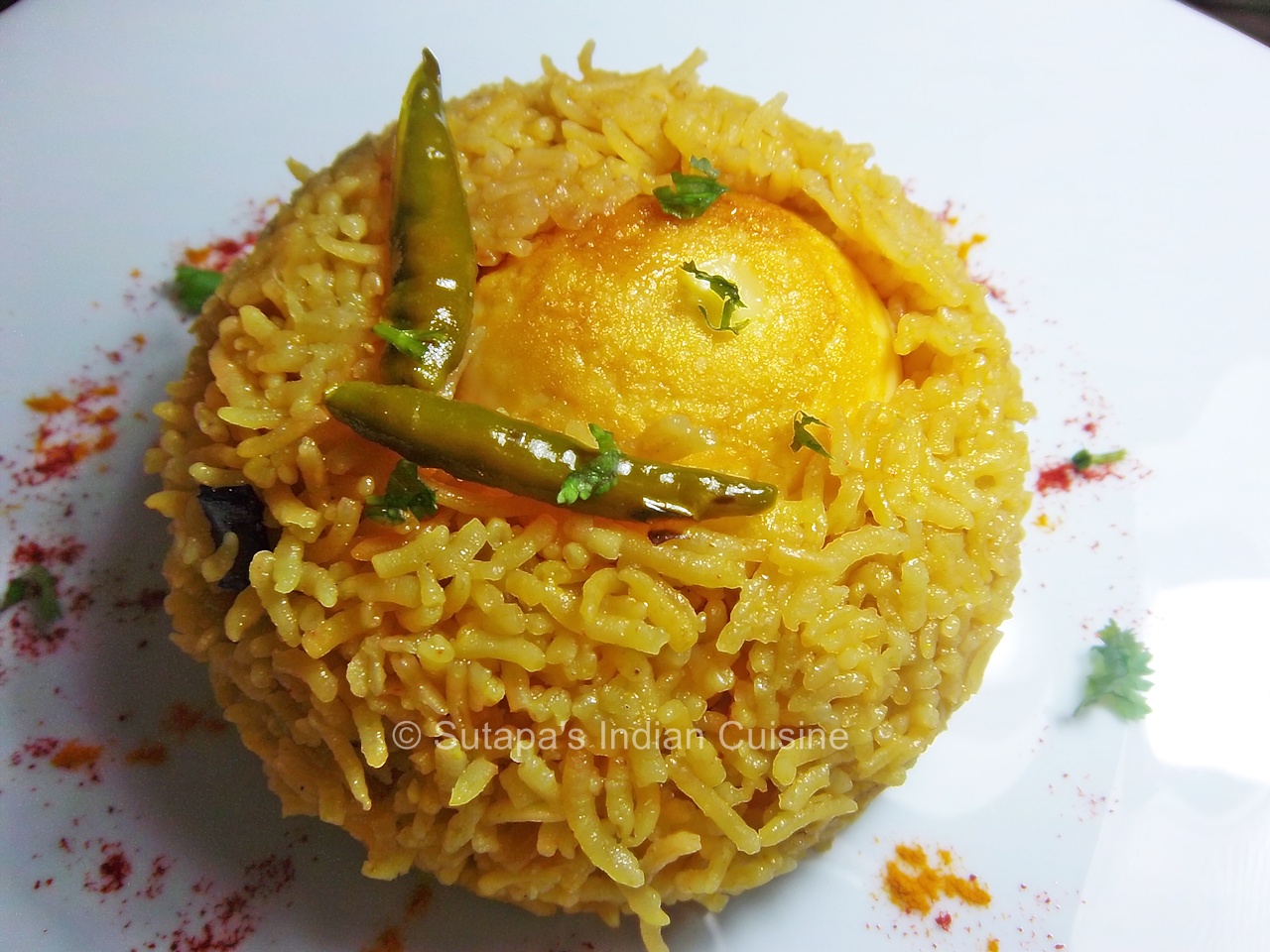 Spicy Egg Pulao