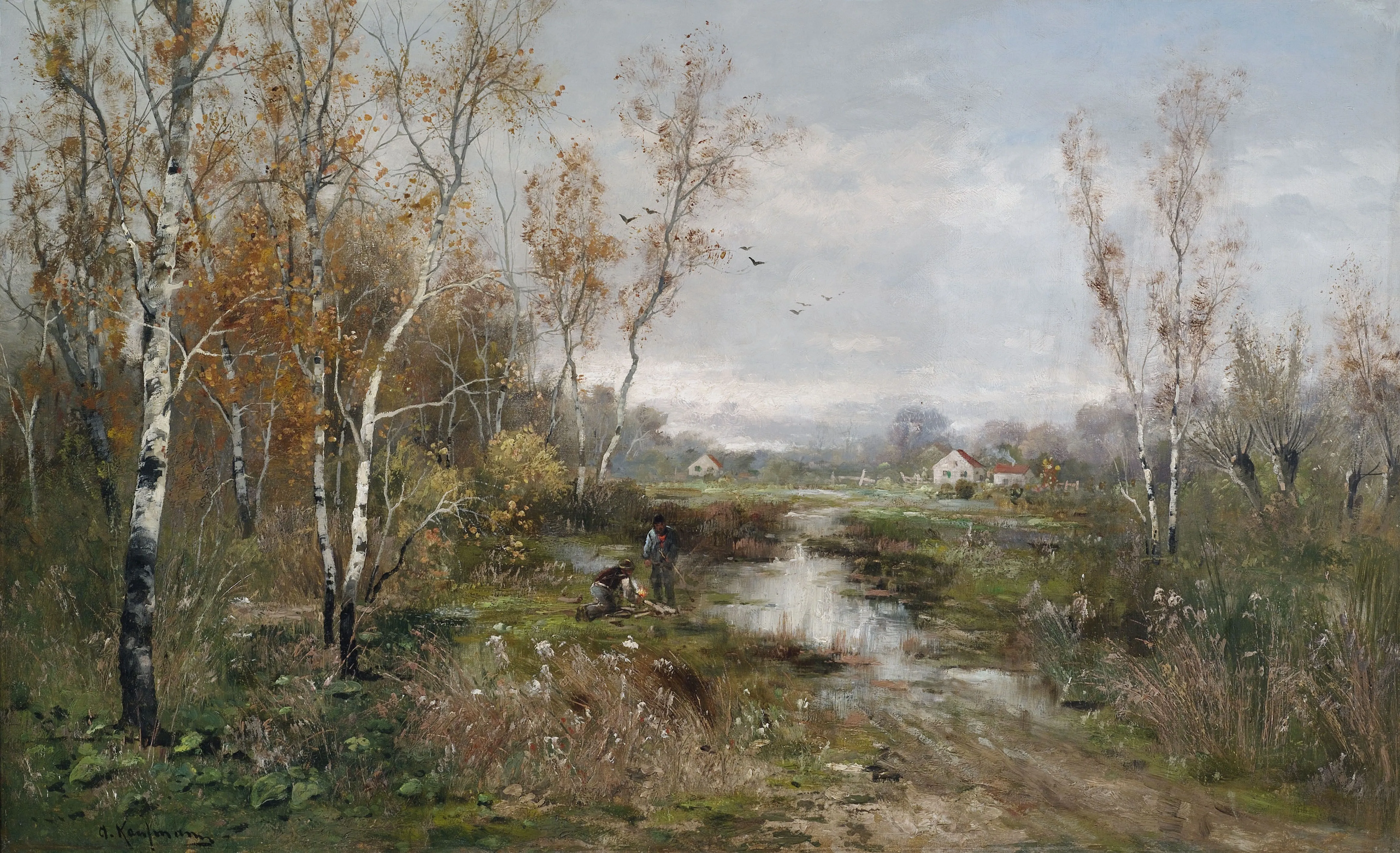 Adolf Kaufmann (1848-1916) | Paysage painter | Tutt'Art@ | Pittura ...