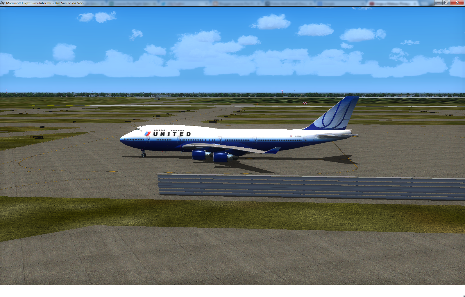 FS2004 - Textura United 747 PMDG | Loucos Por Flight Simulator