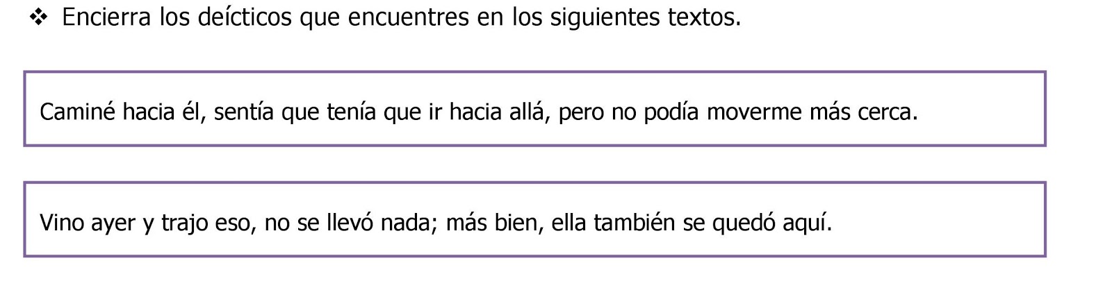PROFR. LUIS ENRIQUE 6° "B": ACTIVIDAD DE ESPAÑOL LOS DEÍCTICOS, 18 DE MAYO