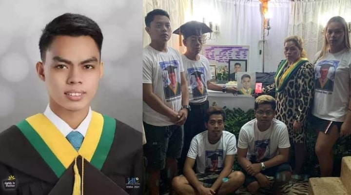 Family organizes graduation rite for son who died just 1 day before ...