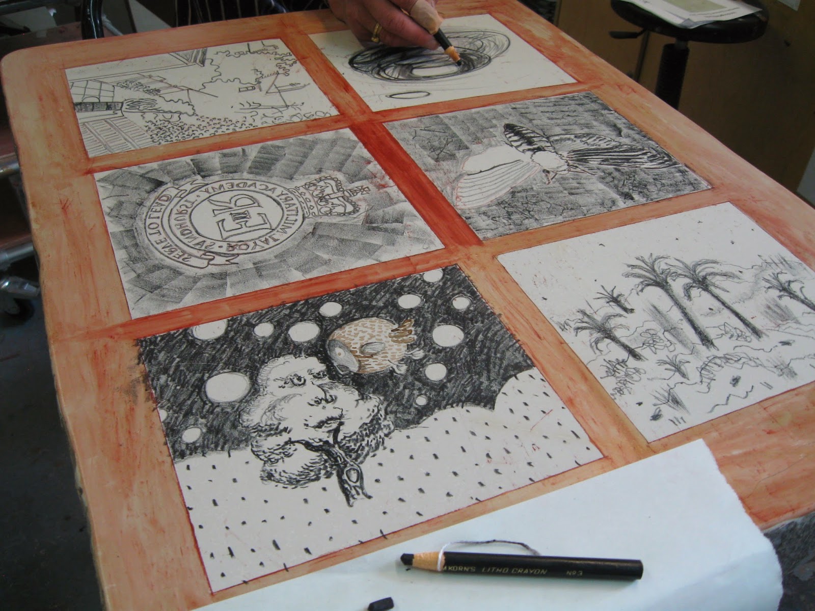 kath the artist: Stone Lithography at londonprintstudio