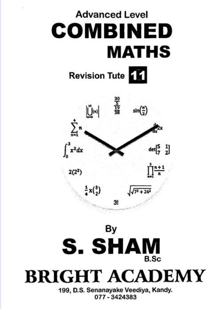 NEW UPDATE _ COMBINED MATHS