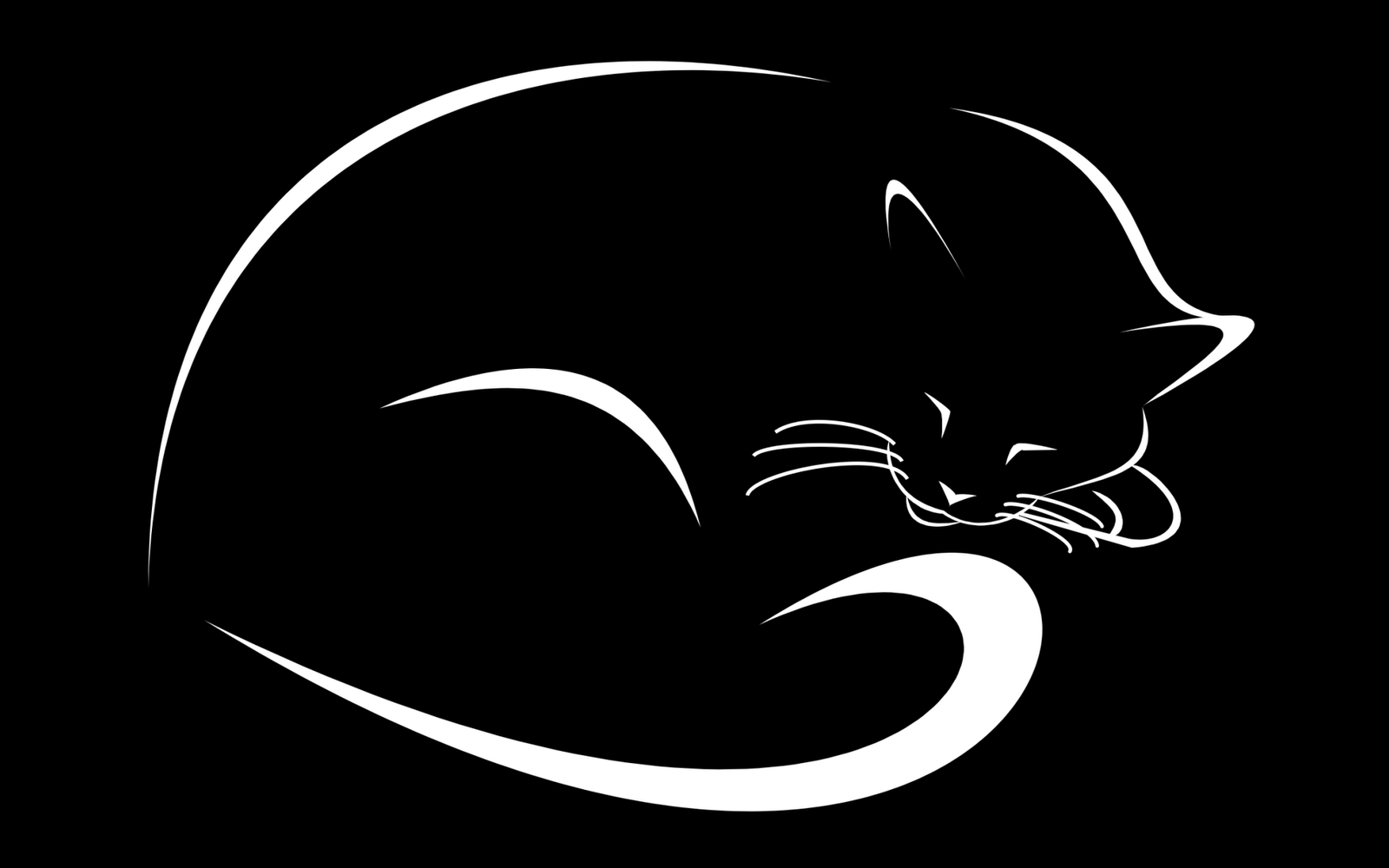 Imagem De Fundo Gato Estilizado Fundo Preto Imagens De Fundo