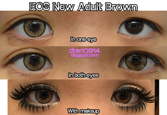 sEpia memory: Circle lens review: EOS New Adult Brown