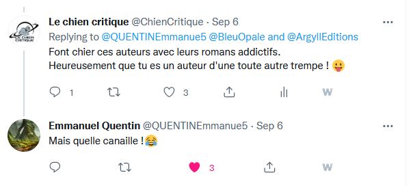 Emmanuel Quentin : L'écriture comme exutoire - Le chien critique