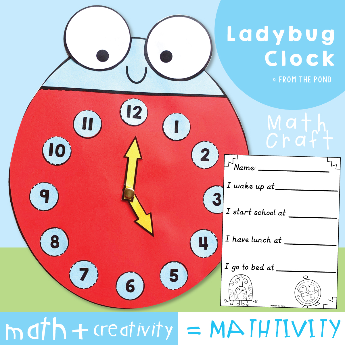 A Ladybug Clock | From the Pond