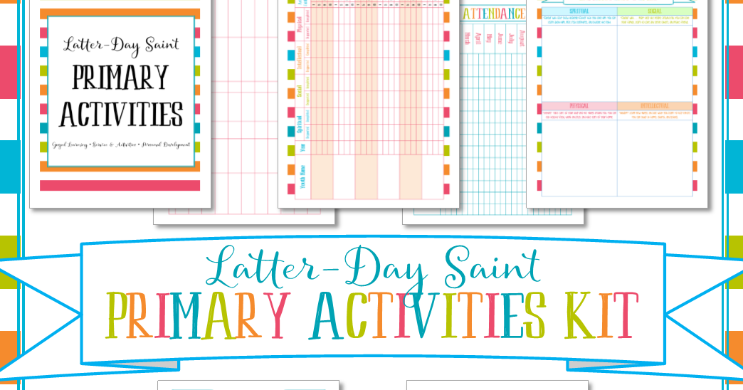 Primary Activity Ideas: Primary Activities and Goals Kit - Latter Day ...