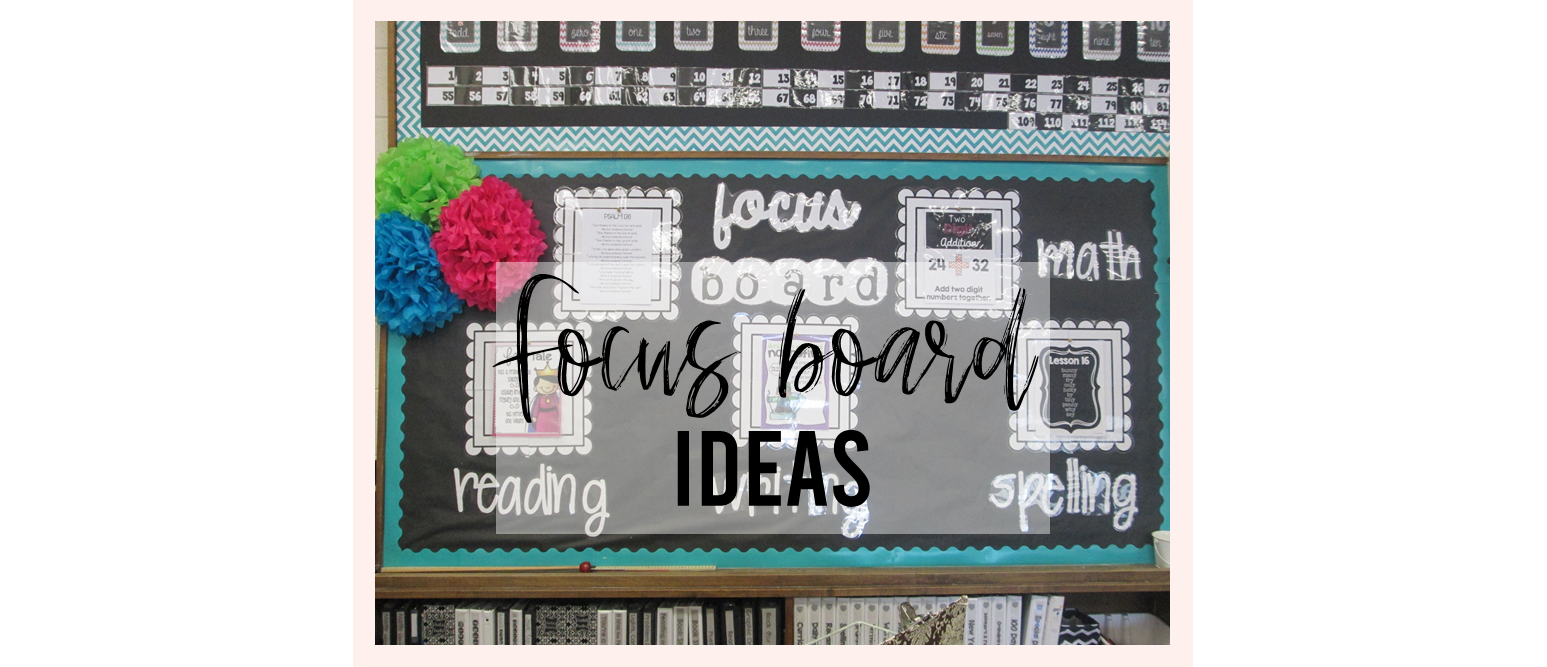 Let's FOCUS! {Focus Board/Objectives Board Inspiration} | Mrs. Bremer's ...