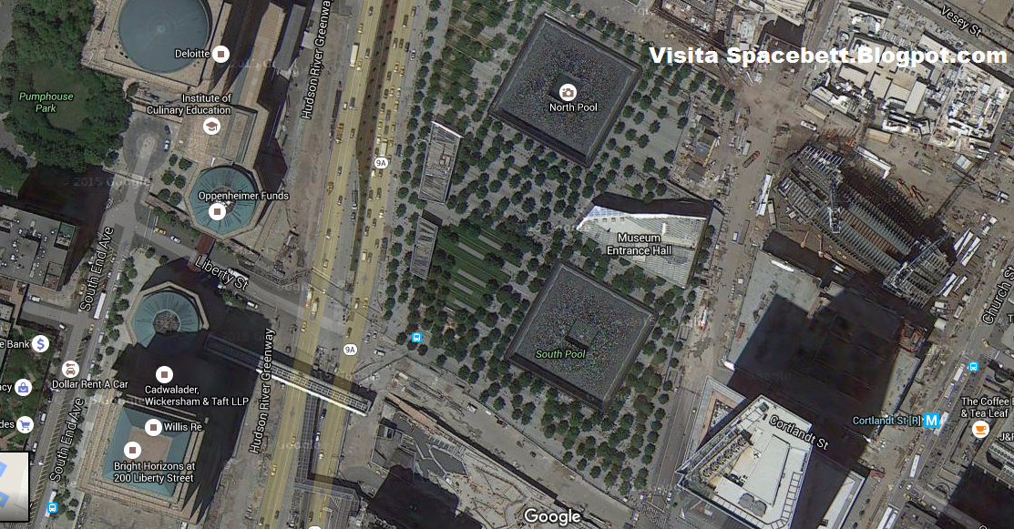 SpaceBett: Vista satelital del World Trade Center 14 año despues