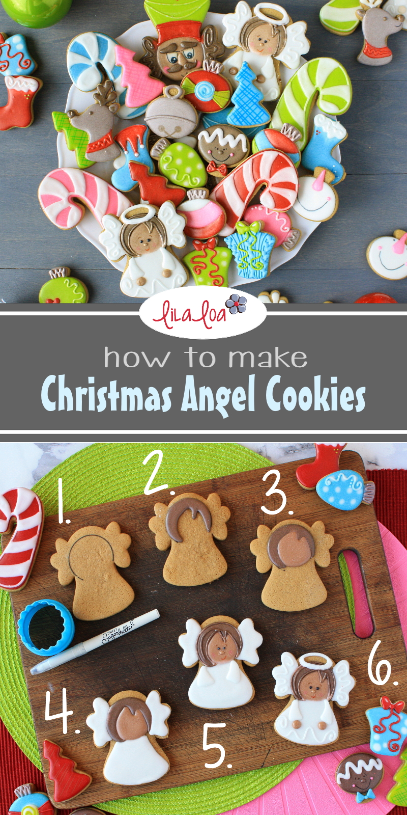 How To Make Decorated Christmas Angel Sugar Cookies