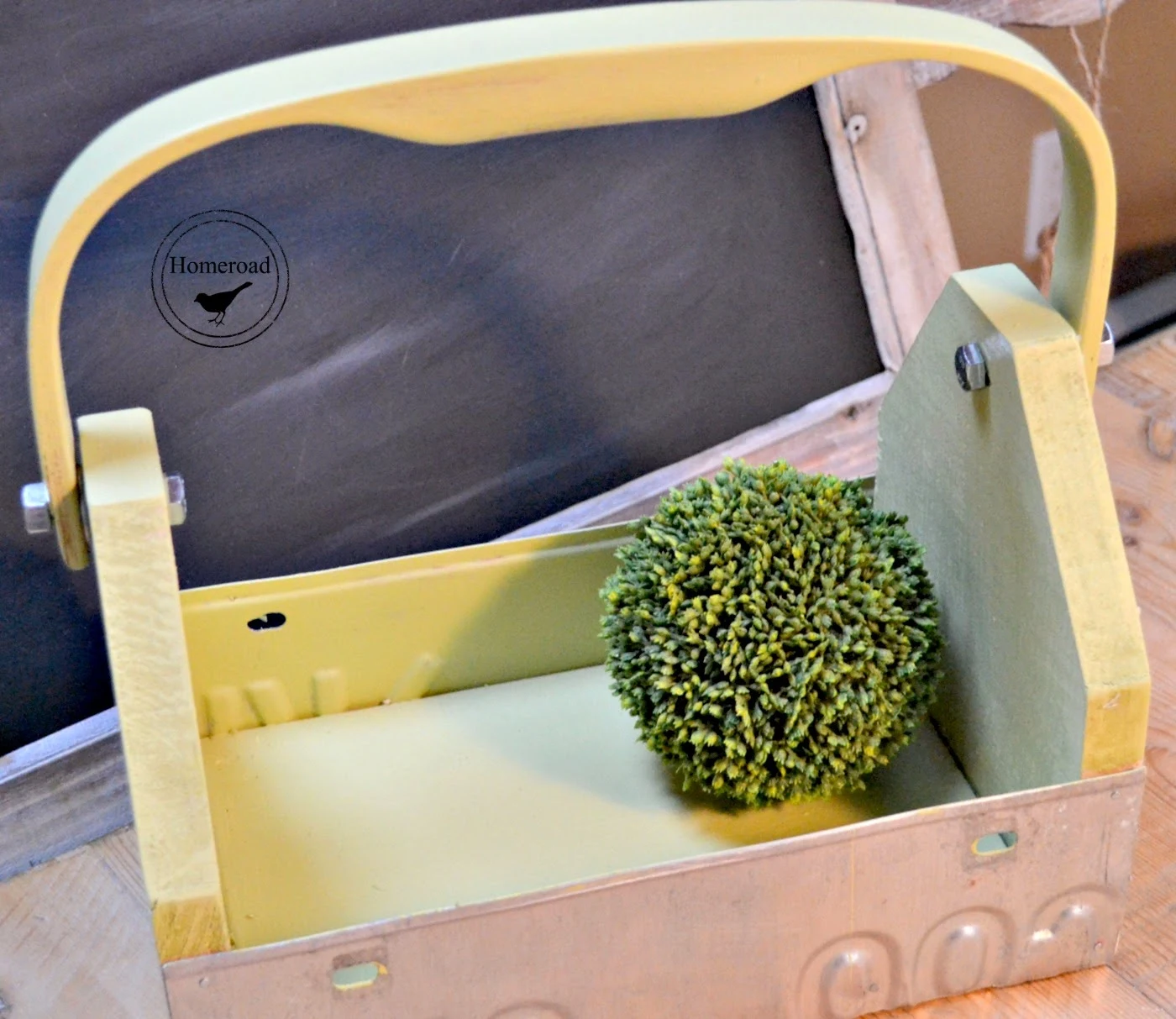 License Plate Garden Tool Box