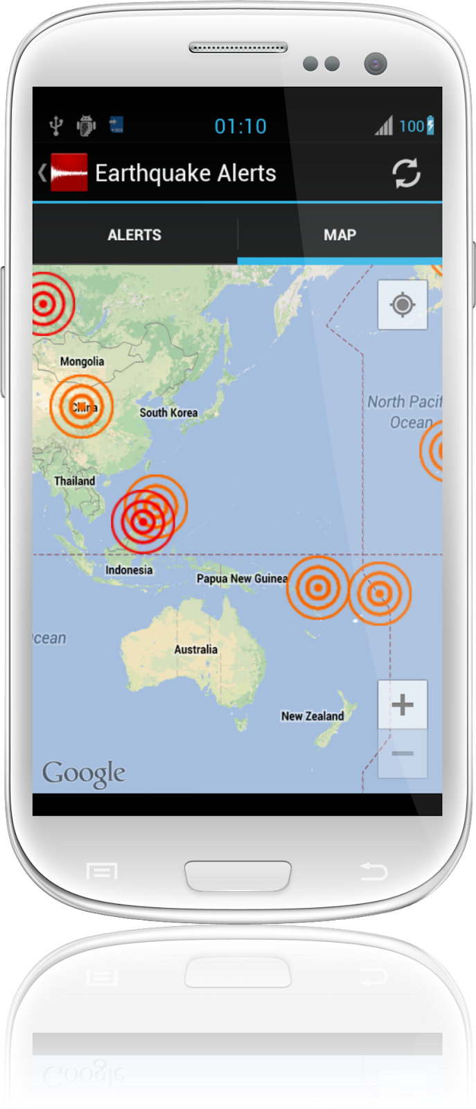 Android apps free: Alerte Cutremure (Earthquake Alerts Tracker)