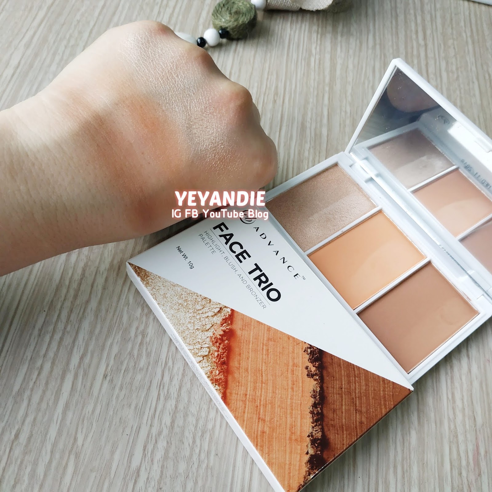 EB Advance Face Trio Review Swatches Price (SUNSET)- New Blusha and ...