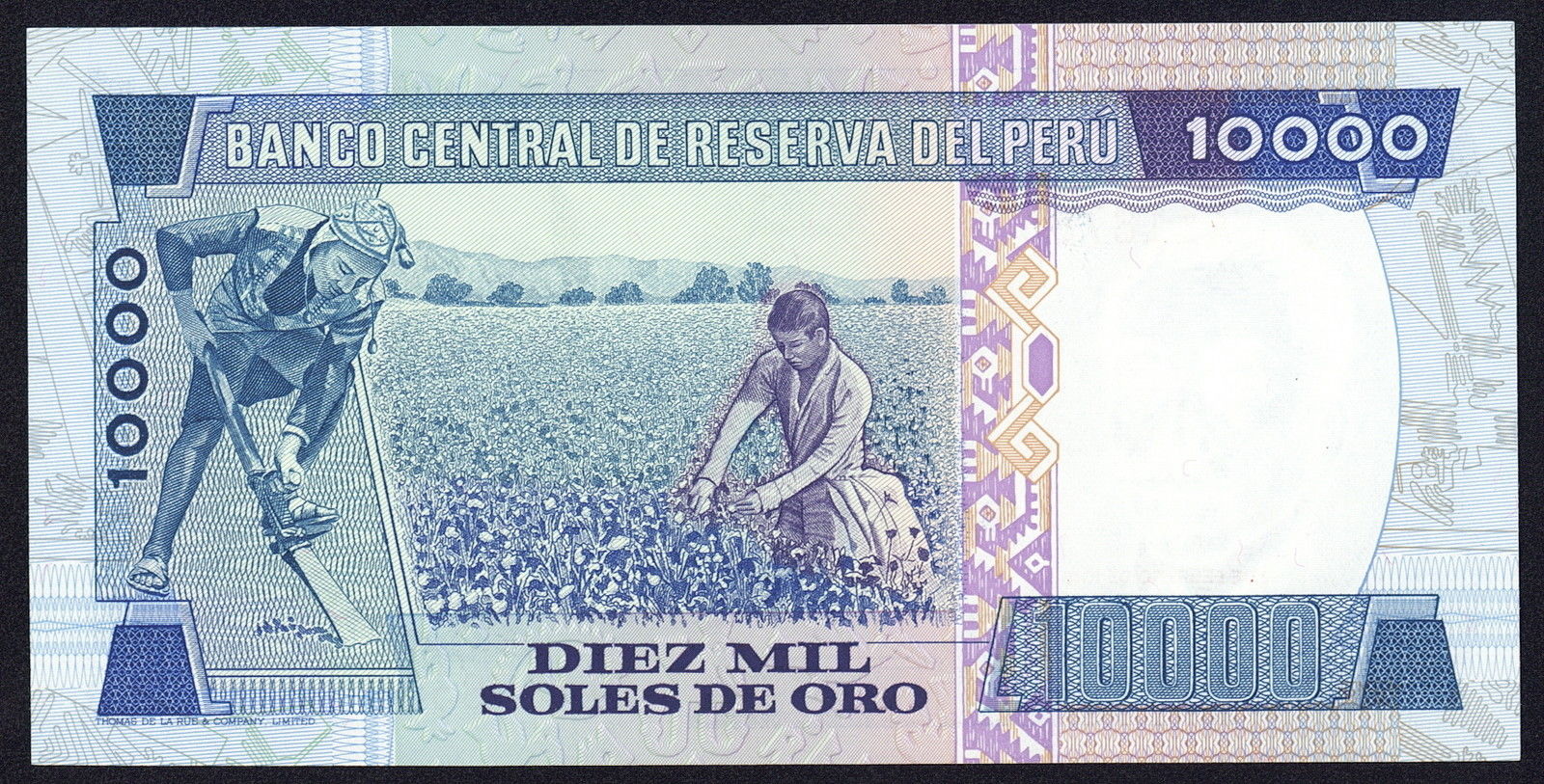 Peru 10000 Soles de Oro banknote 1979 Inca Garcilaso de la Vega|World ...