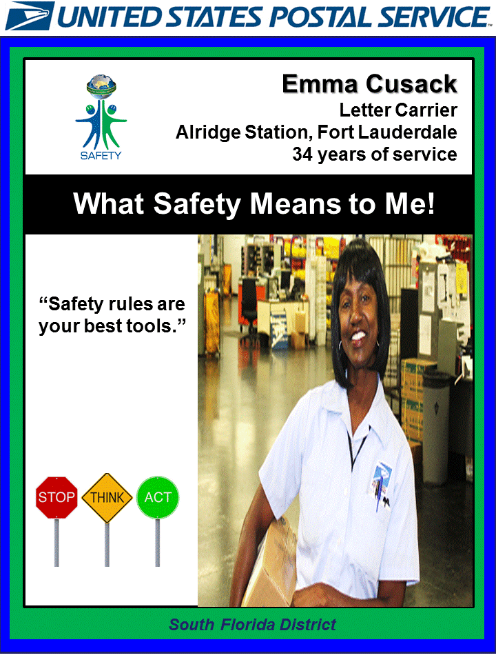 South Florida Postal Blog: 'What Safety Means to Me!'