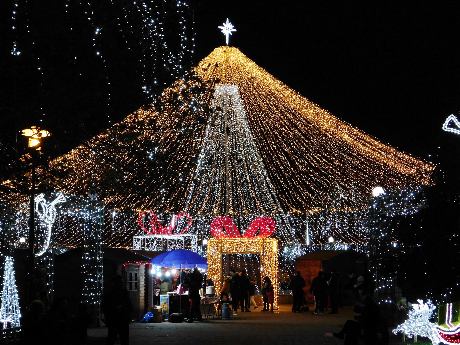 LA MULTI ANI, ROMANIA!: Lumini in Parcul Sebastian
