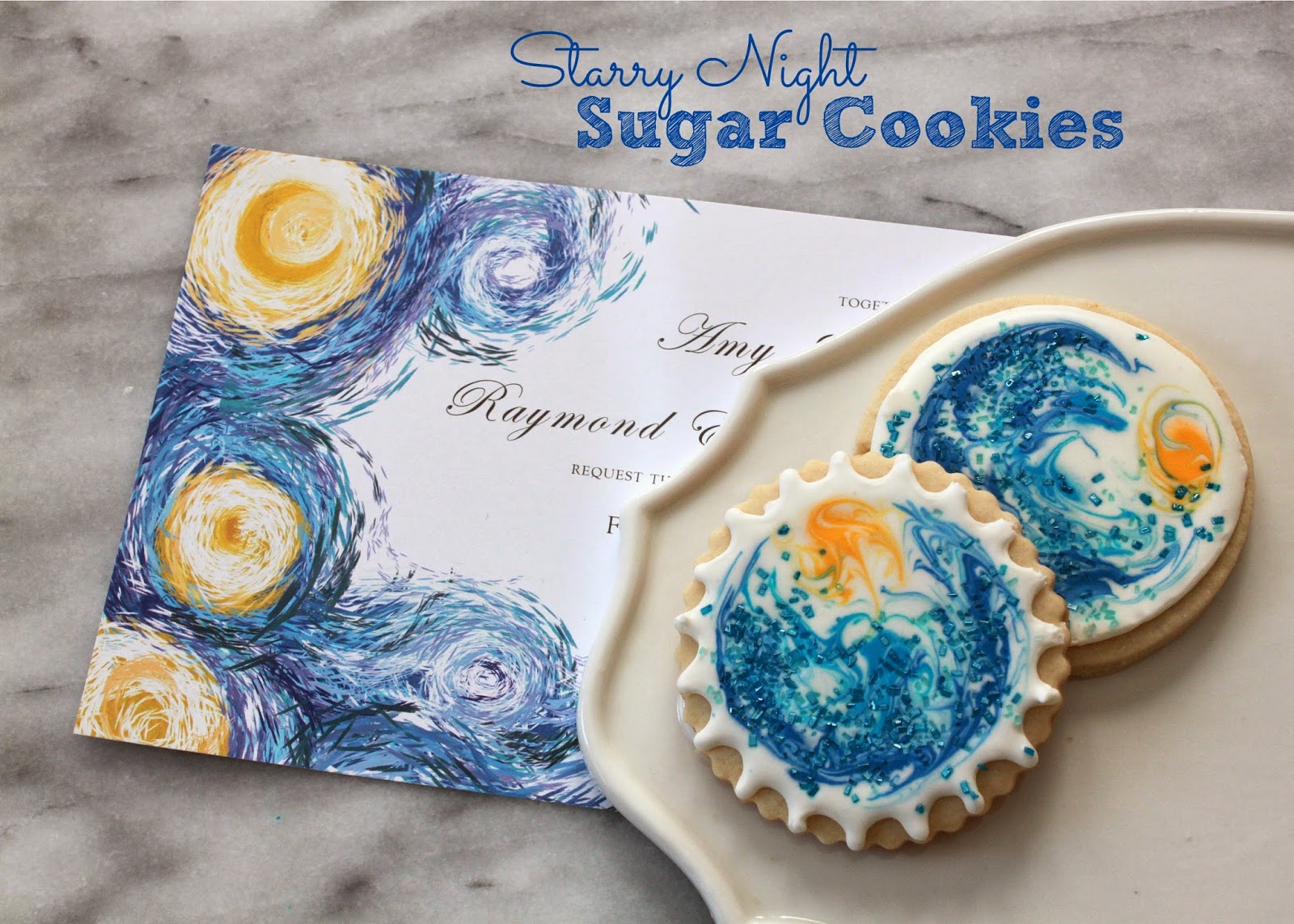 The Land of Milk 'n' Cookies: Starry Night Sugar Cookies (Tutorial)