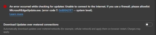 Windows Trouble Shoot and Fix: Microsoft Edge Error : Error code 7 ...