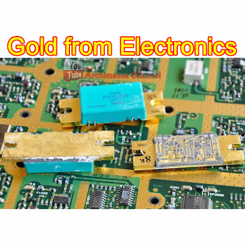 Gold extraction process: Recycling of gold from electronics