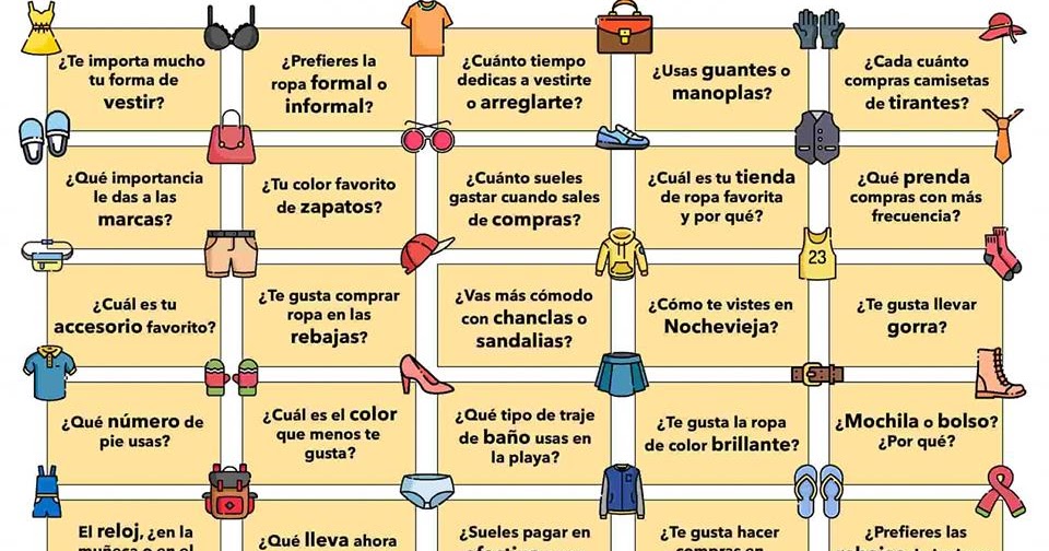 ¡Qué viva el español!: Ropa y gustos