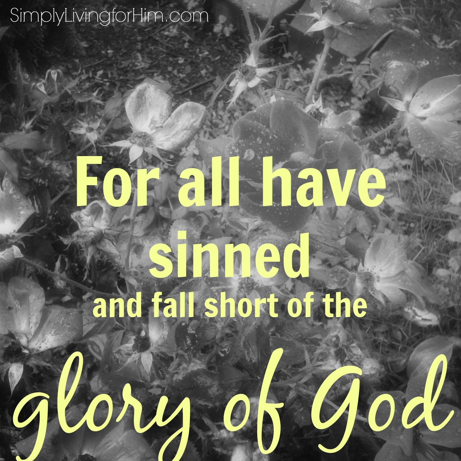 No One Is Good – Simply Living for Him