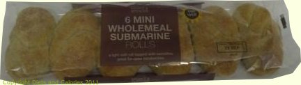 Diets and Calories: Mini Wholemeal Submarine Rolls – M&S