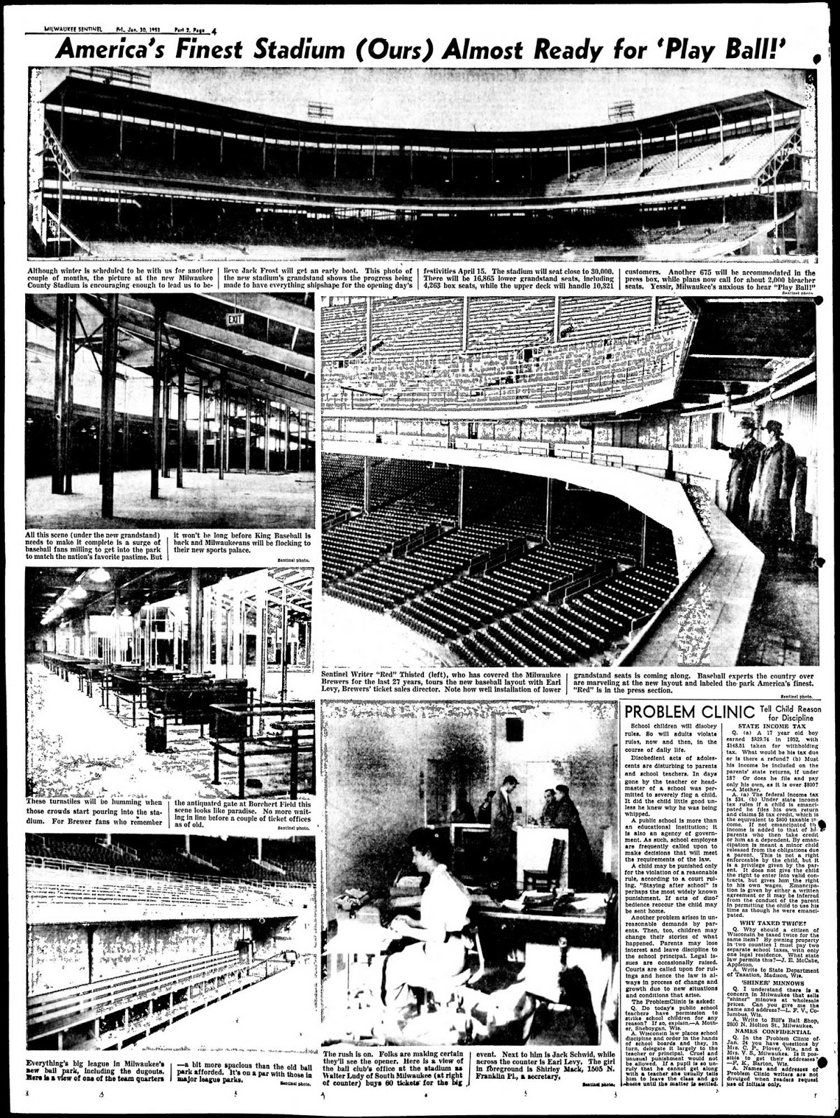 Borchert Field: County Stadium is Almost Ready for the Brewers, 1953