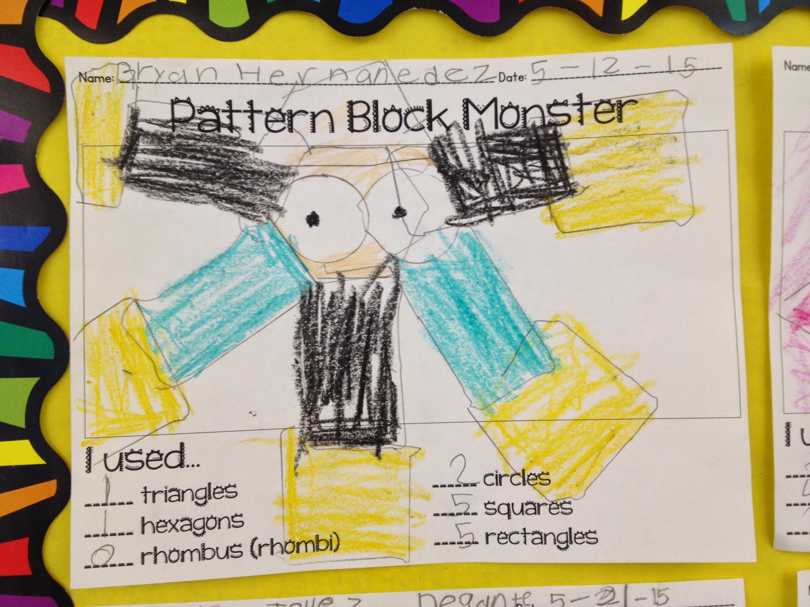 vida bendita: Pattern Block Monster
